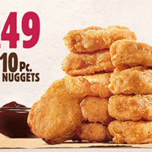 Burger King: 10-Pc Chicken Nuggets Just $1.49 (Reg $2.99) « Free 4 Seniors