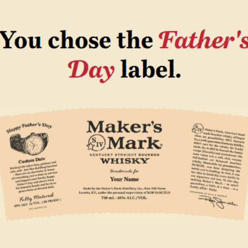 Maker’s Mark: Free Personalized Father’s Day Label « Free 4 Seniors